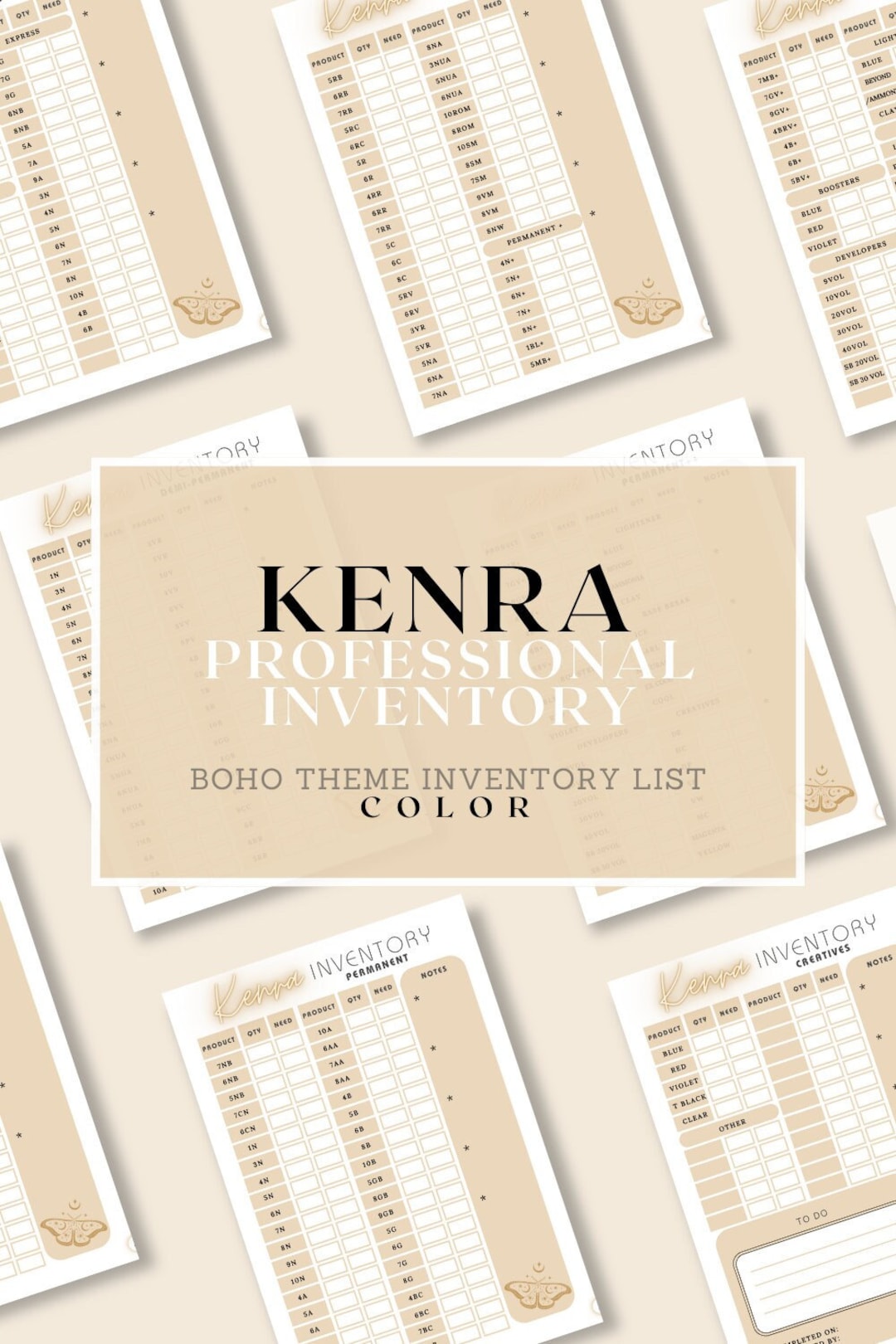 Kenra Professional Color Inventory List, Boho Style for Your Salon ...