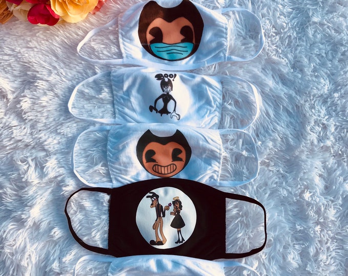 Bendy and the Ink Machine Face Mask, Bendy Face Covering - Etsy