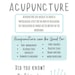 Acupuncture Poster - Etsy