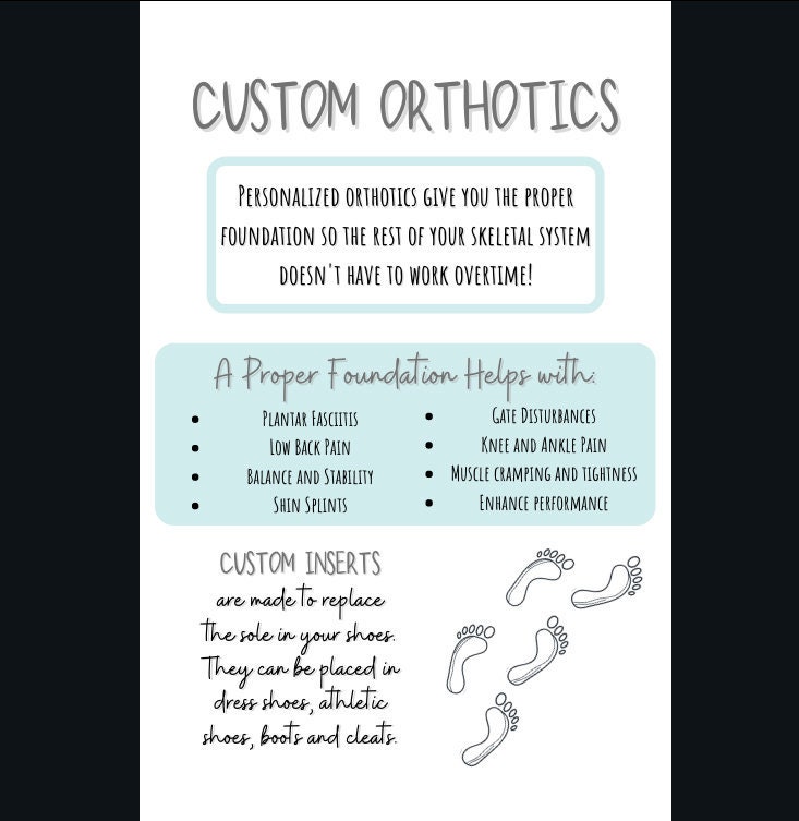 Custom Orthotics Poster - Etsy