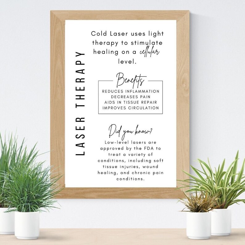 Laser Therapy Poster - Etsy