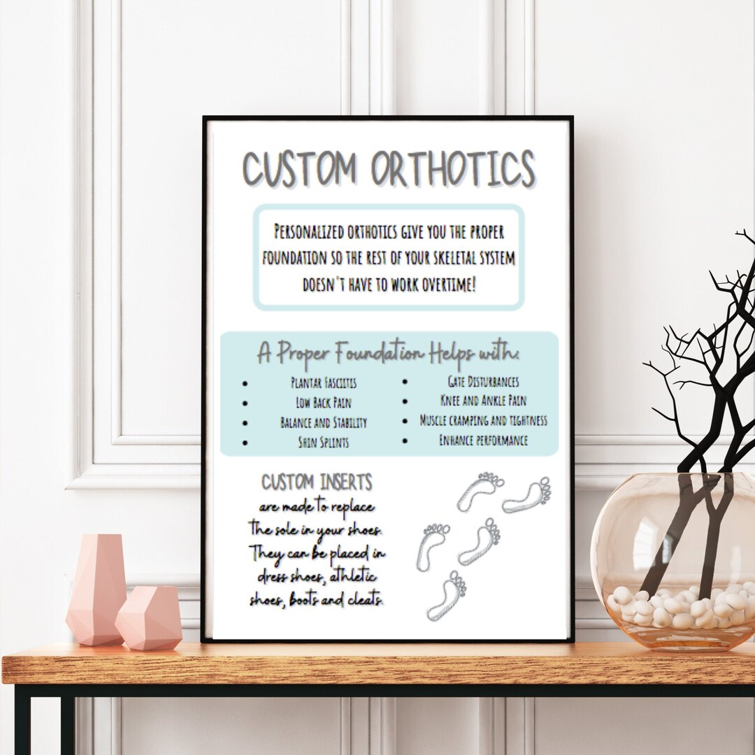 Custom Orthotics Poster - Etsy