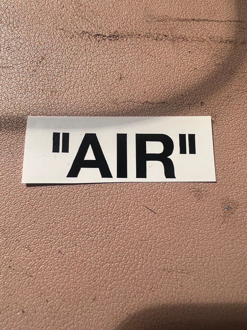 Air" Jordan OFF White "air" Logo - for Aj1 OW Repairs - Multiple Colors ...