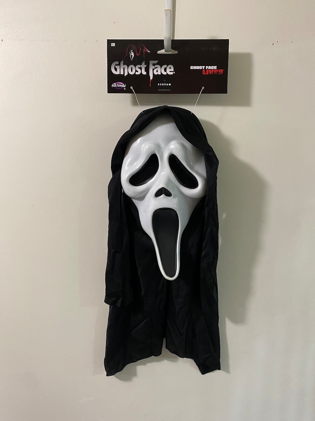 Scream Ghostface Ghost Face SS Official Fun World Scream Mask - Etsy