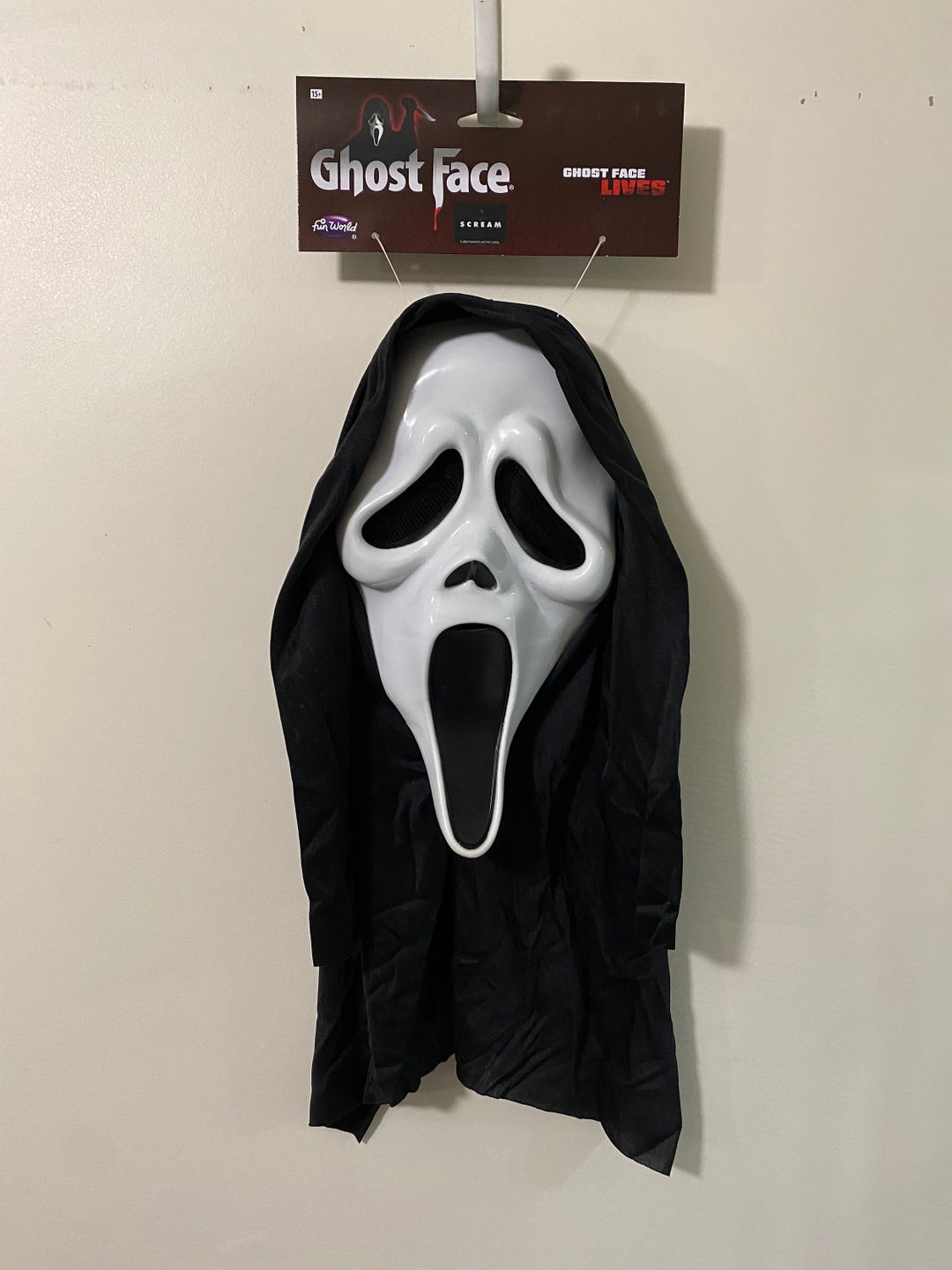 Scream Ghostface Ghost Face I Official Fun World Scream Mask - Etsy