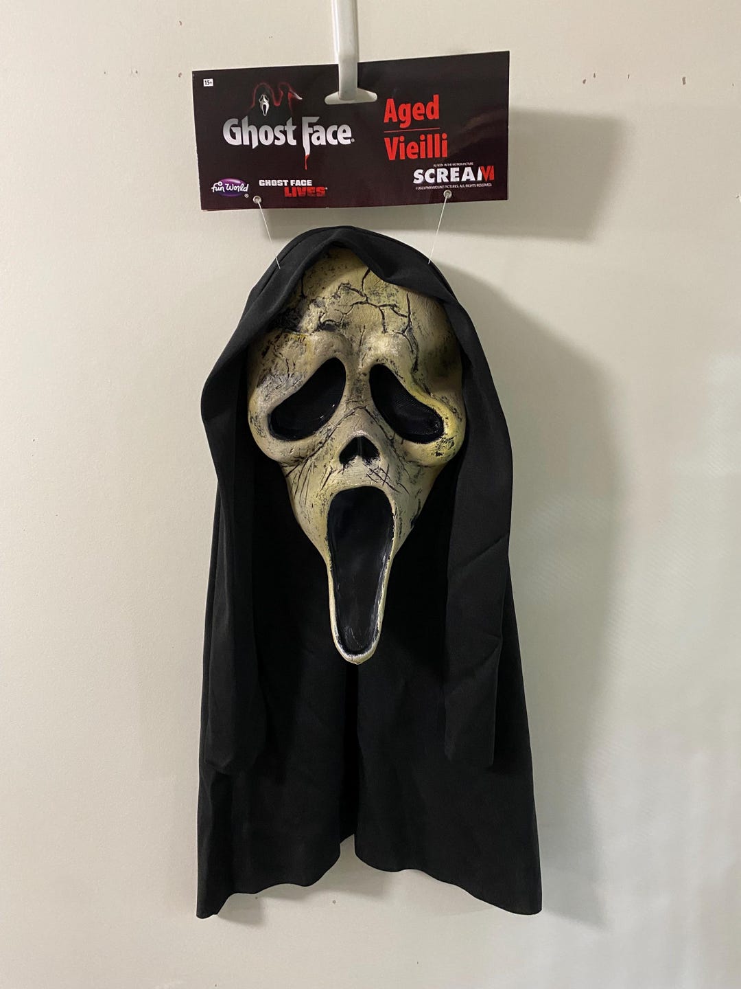 Scream Aged Ghostface Mask 2024 D Ghost Face Official Fun World Scream Mask - Etsy