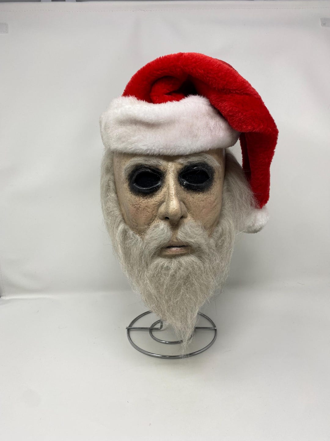 Aged Santa Old Man Mask With Black Mesh Eyes Mask B Horror Myers Jason ...