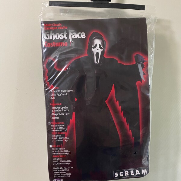 Ghostface Costume - Etsy