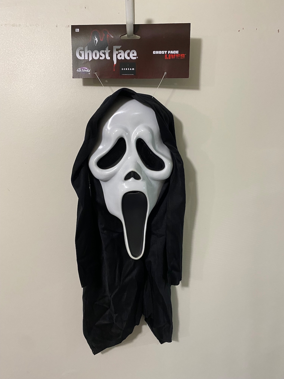 Scream Ghostface Ghost Face VV Official Fun World Scream Mask - Etsy