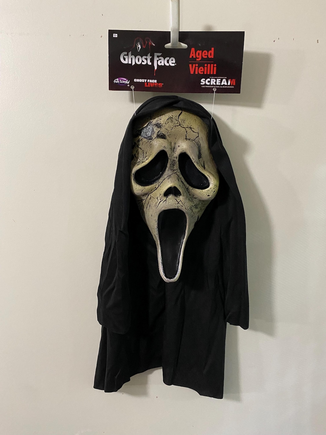 Scream Aged Ghostface Mask 2024 M Ghost Face Official Fun World Scream Mask - Etsy