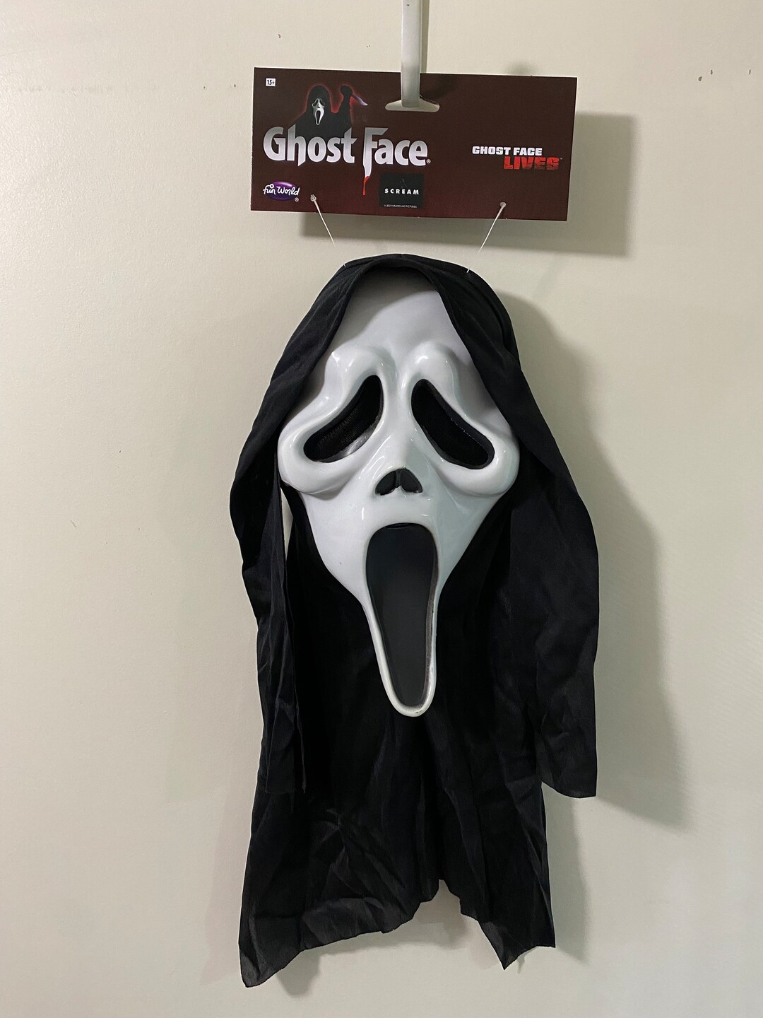 Scream Ghostface Ghost Face WW Official Fun World Scream Mask - Etsy