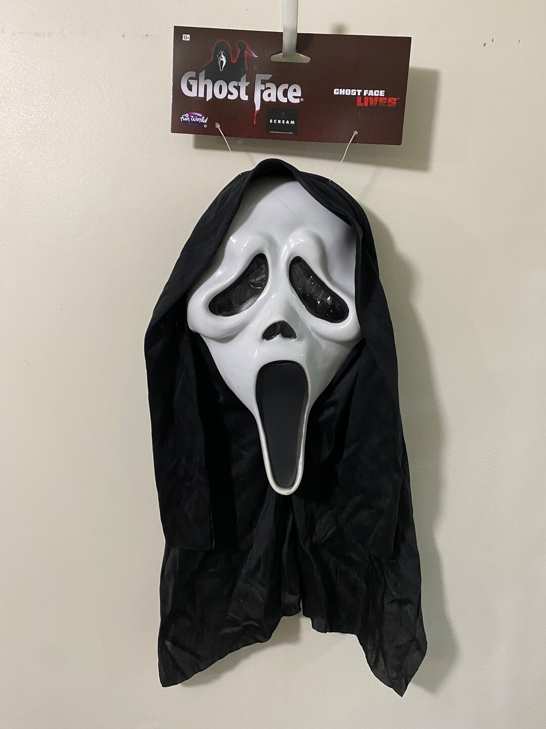Scream Ghostface Ghost Face WW Official Fun World Scream Mask - Etsy