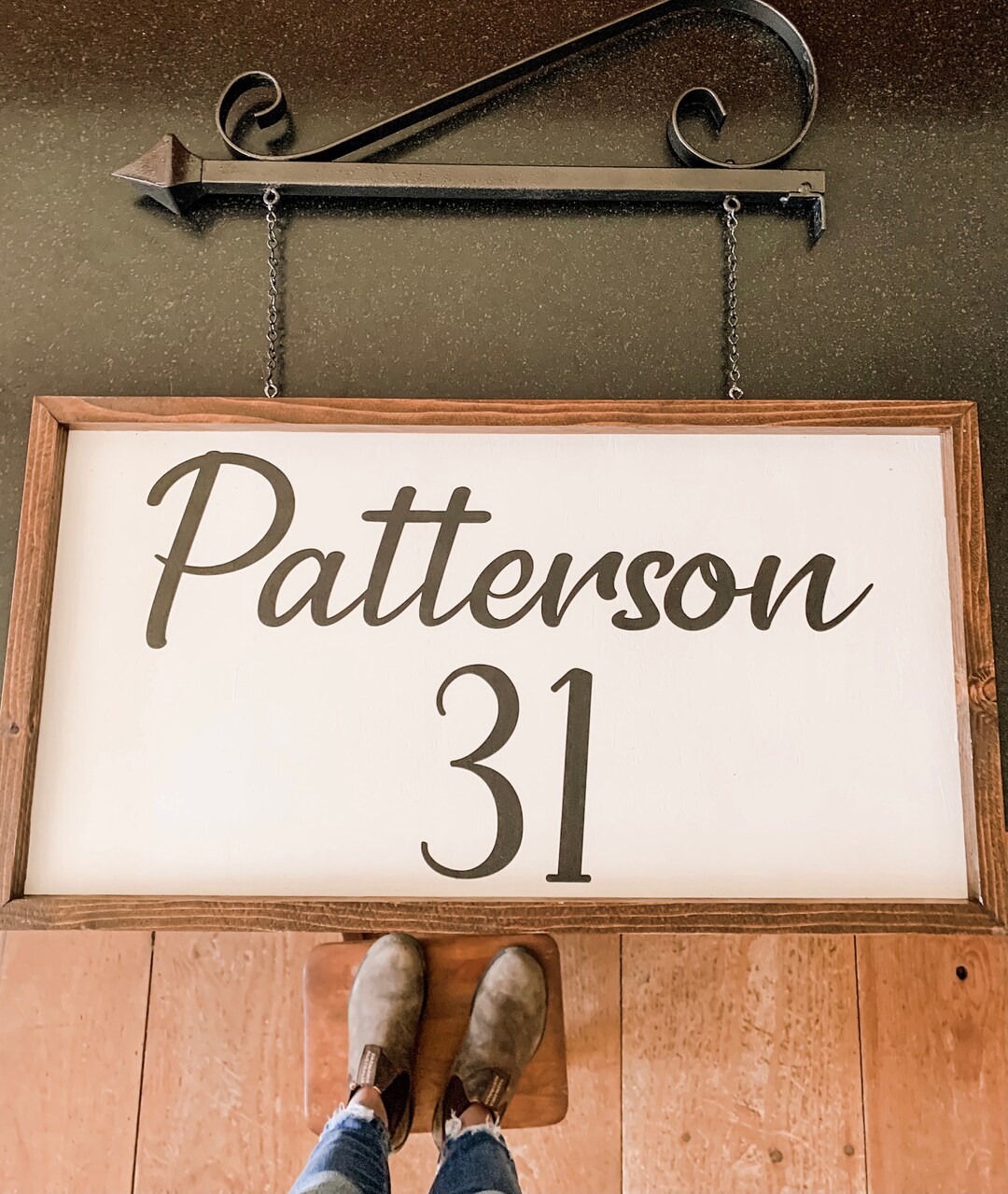 House Number Sign Modern House Number Sign Wood House Number - Etsy