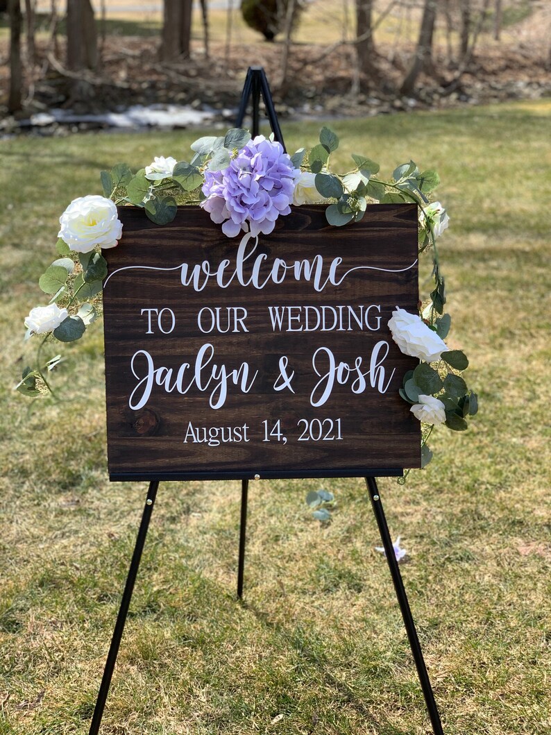 Wedding Welcome Signs/Wedding Entrance Sign/Rustic Wedding | Etsy