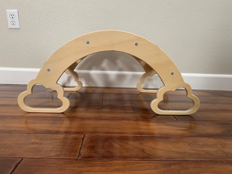 Montessori Wooden Pastel Rainbow Crawler/rocker - Etsy