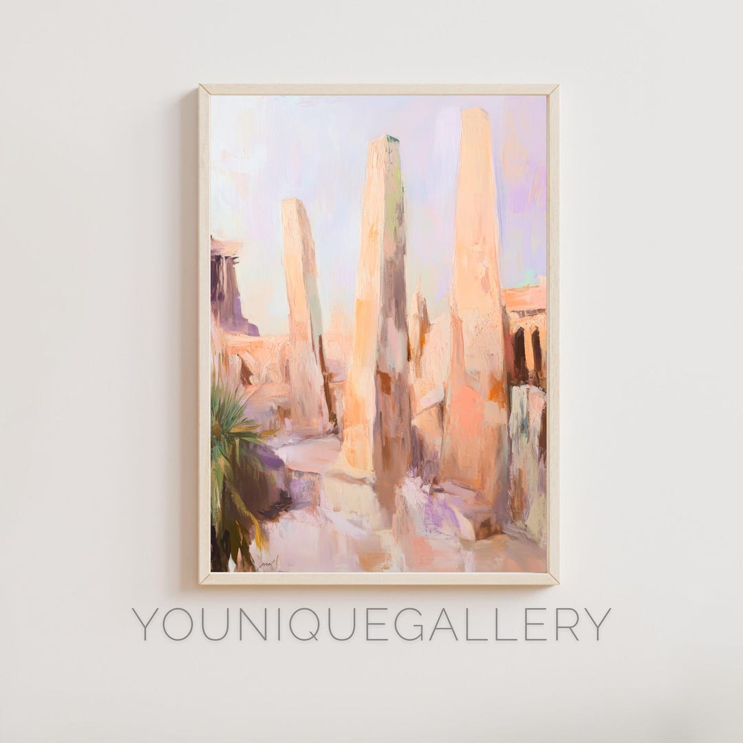 Egyptian Obelisks Art Print: Travel Home Decor (digital Download) - Etsy