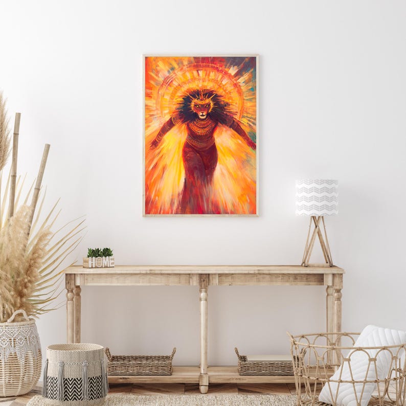 Sekhmet Lioness Goddess Art Print: Egyptian Mythology (digital Download ...