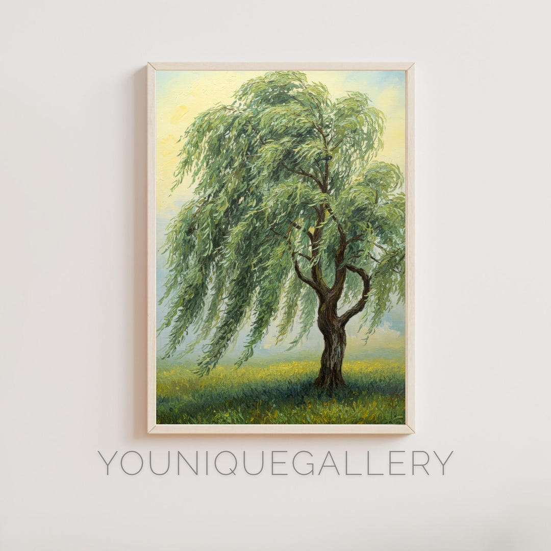 Willow Tree Wall Art Printable | Serene Nature Landscape Print ...