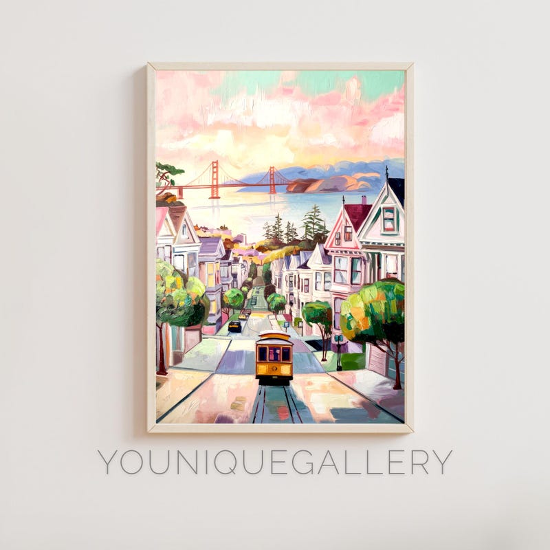 Sf Cable Car Print - Etsy