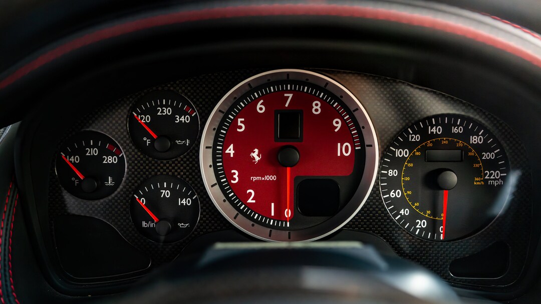 Ferrari F430 Gauge Cluster Dash Poster Print Wall Art Garage Mancave ...