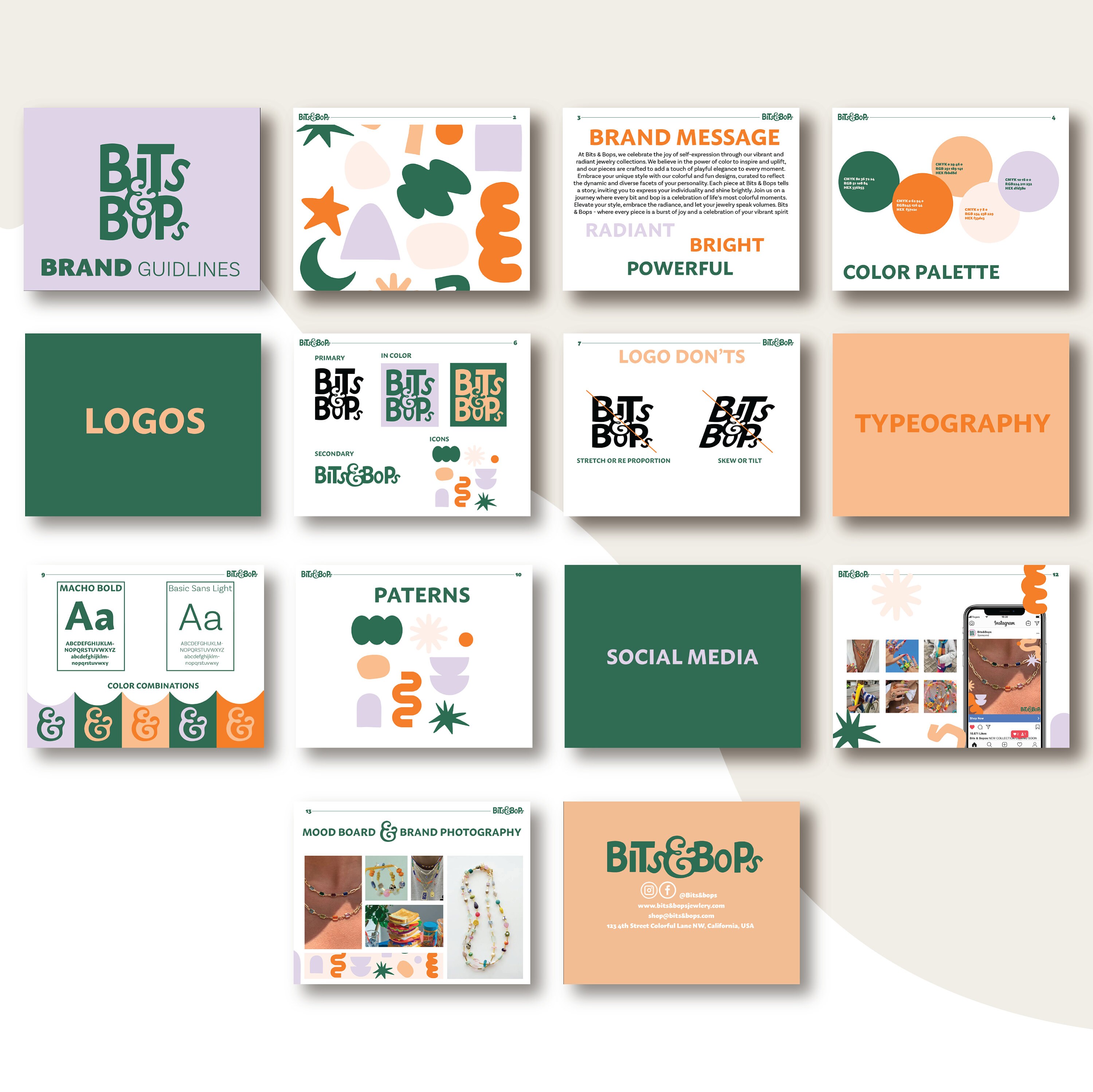 Trendy Brand Style Guide Template | Indesign Template | Professional ...