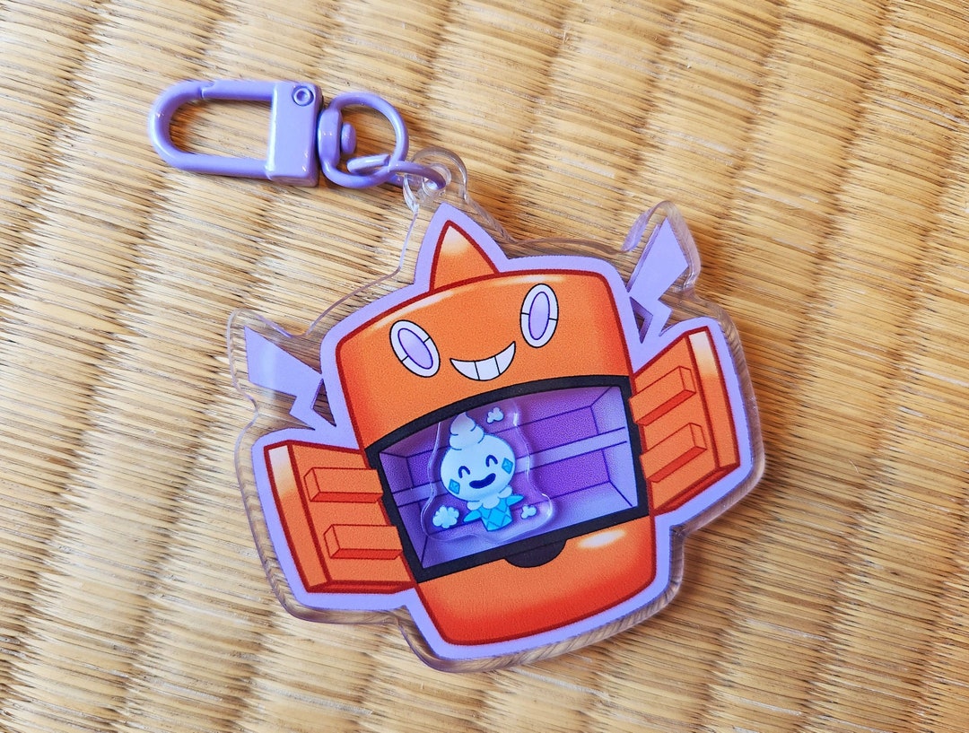 Frost Rotom Shaker Charm // Rotom Vanillite Refrigerator Keychain - Etsy