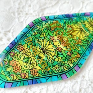 FFXIV Gridania the Roost Inn Keychain // Carline Canopy Stained Glass ...