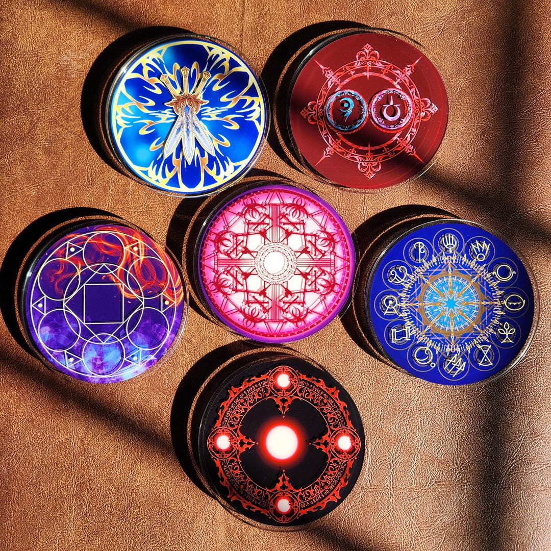 FFXIV Acrylic Coasters // FF14 Confiteor Divination Ley Lines and ...