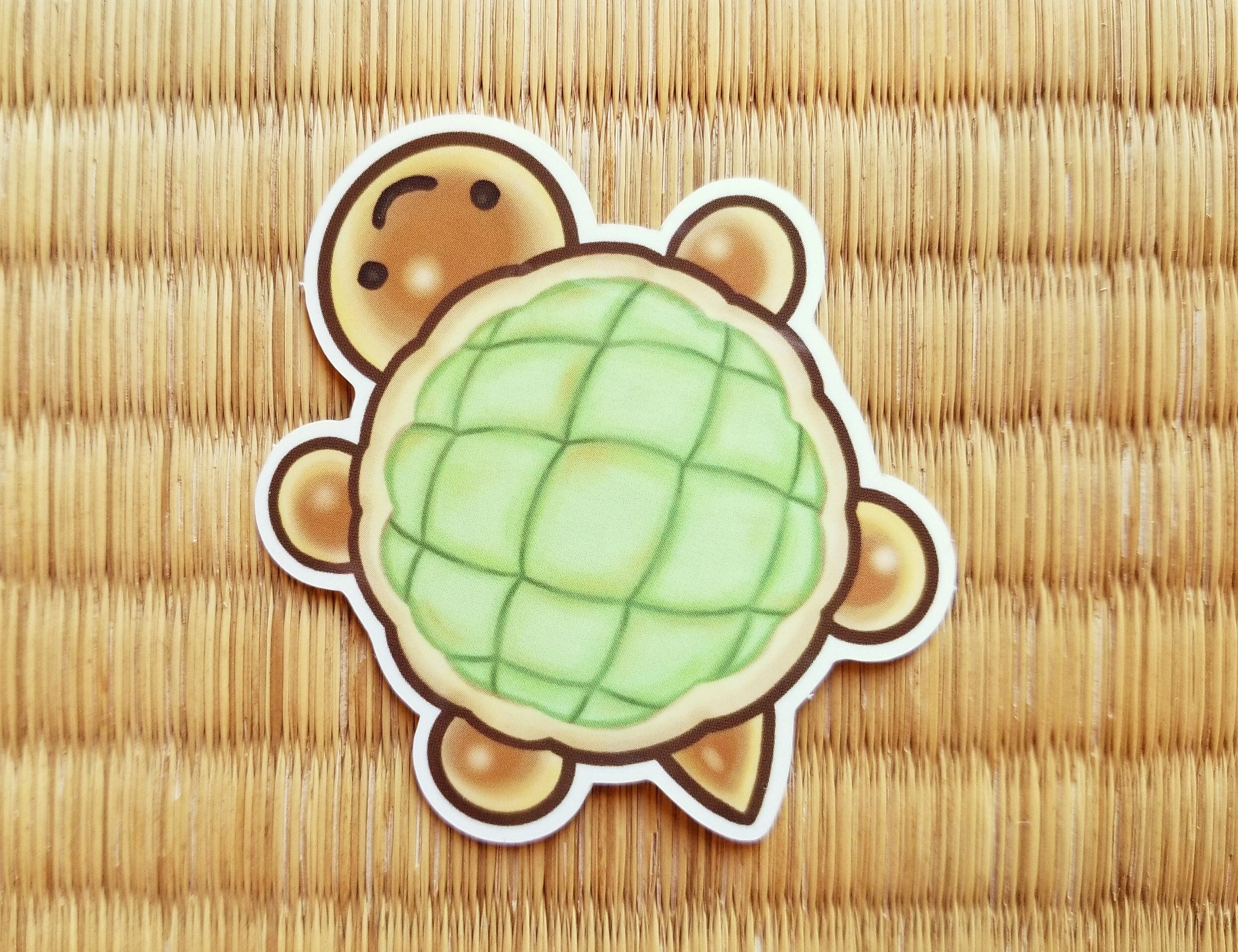 Melon Pan Turtle Sticker // Japanese Bread Decal | Etsy