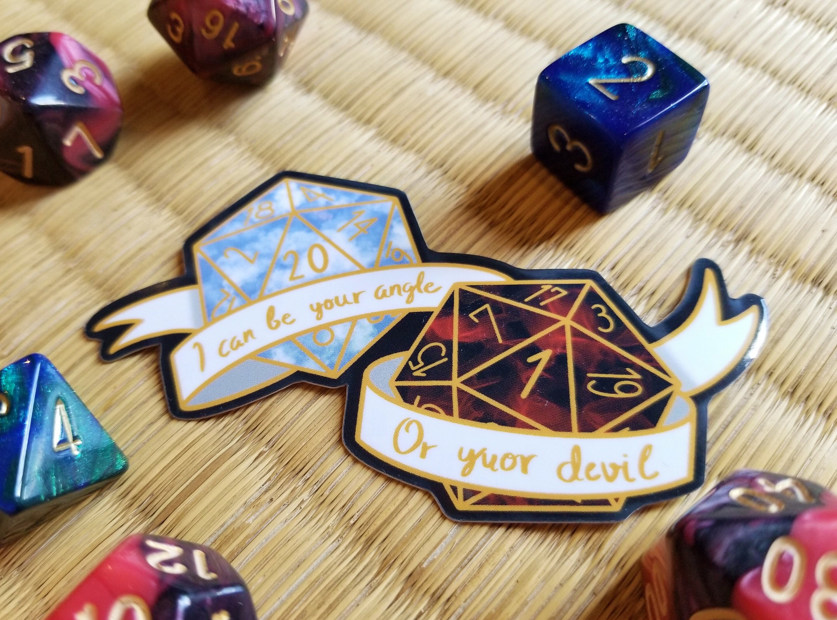D20 Dice Meme Sticker // D&D Decal | Etsy