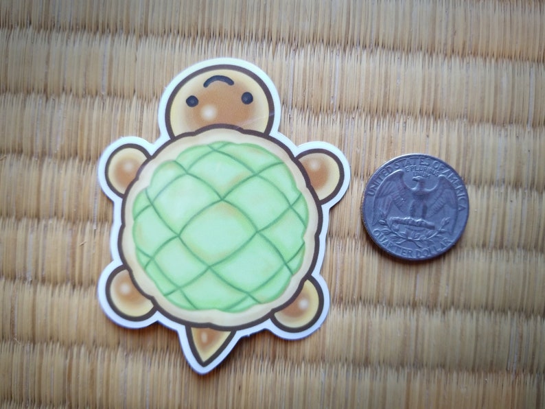 Melon Pan Turtle Sticker // Japanese Bread Decal - Etsy