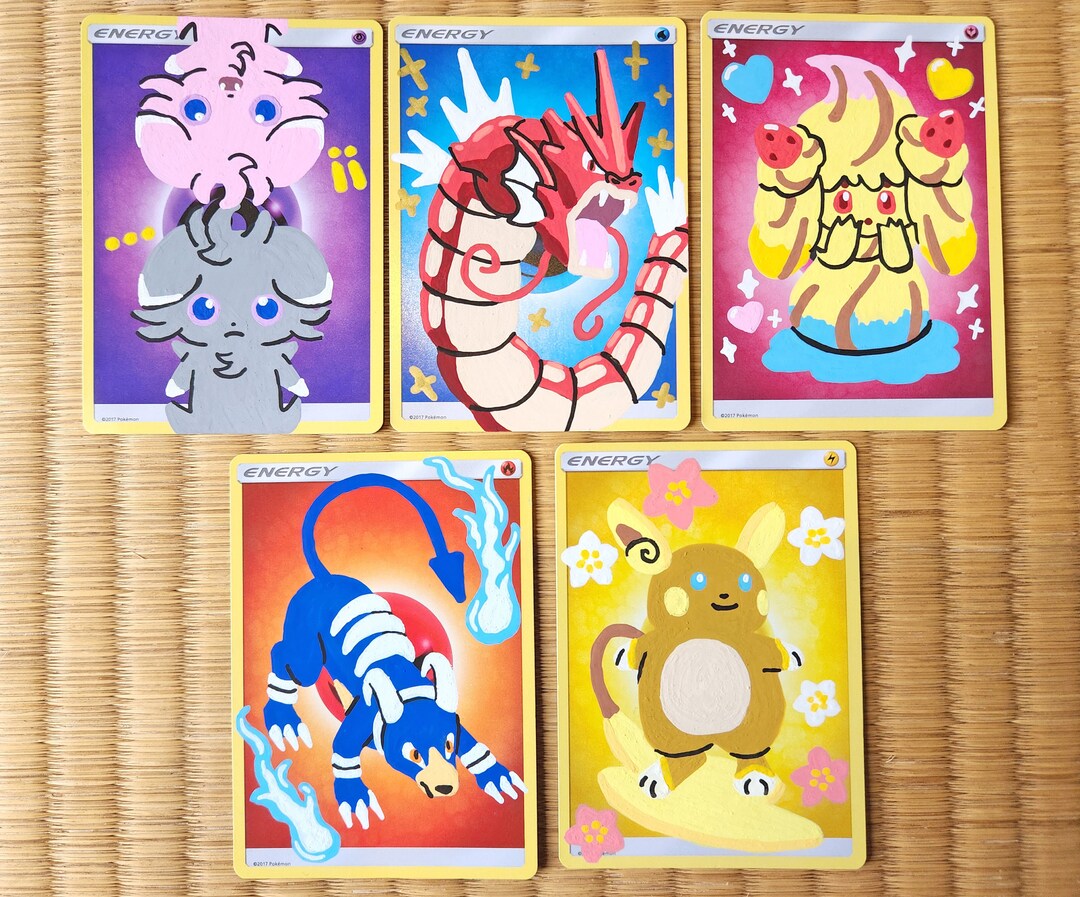 Pokemon Posca Paint Marker Drawings // Shiny Pokemon Card Illustrations ...