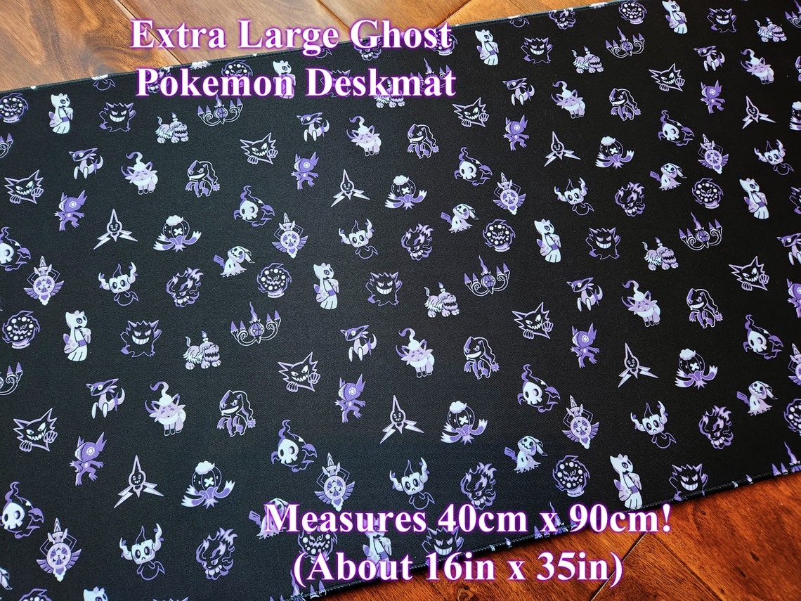 Ghost-type TCG XL Playmat // Gengar Mimikyu Sableye Chandelure Duskull ...