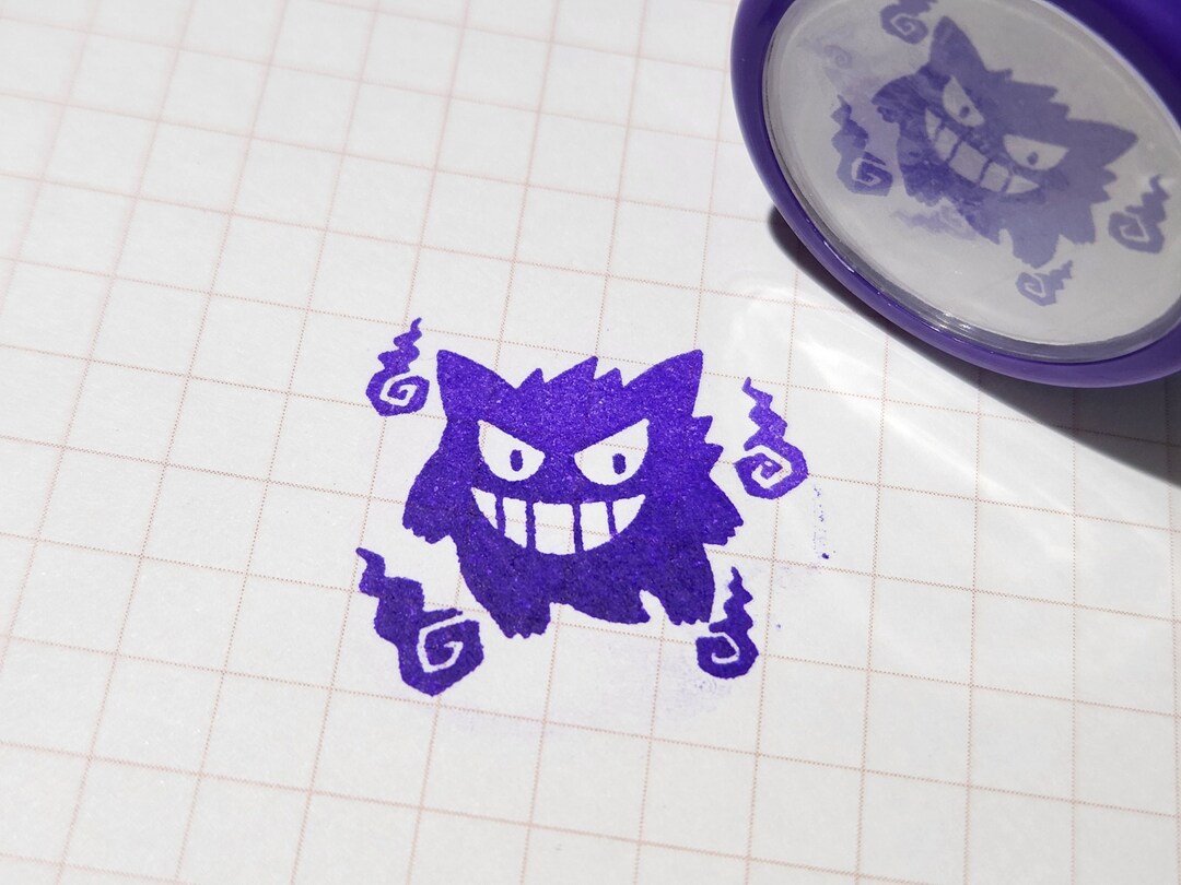 Gengar Self-inking Stamp // Ghost-type Stamp - Etsy