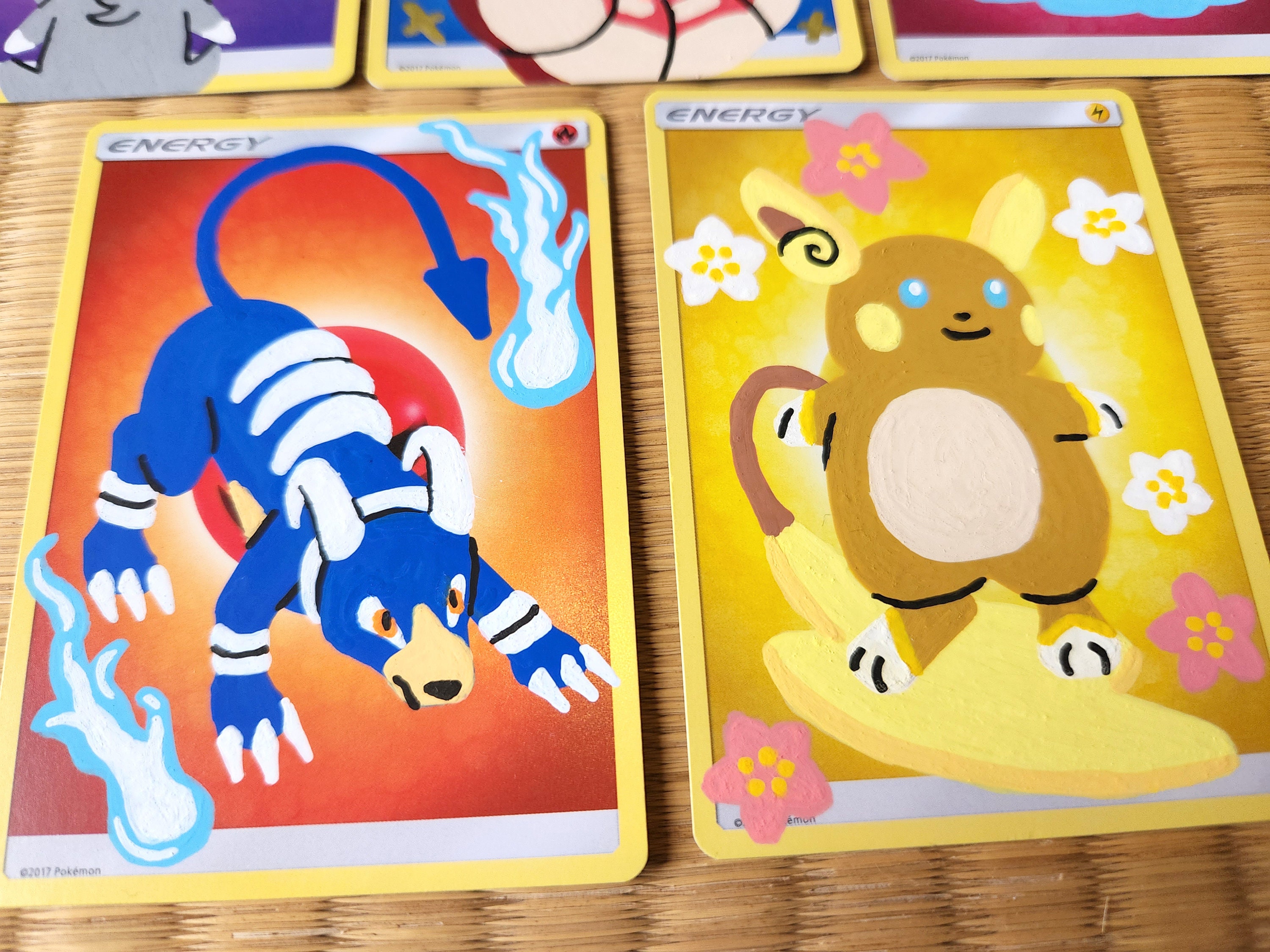 Pokemon Posca Paint Marker Drawings // Shiny Pokemon Card - Etsy