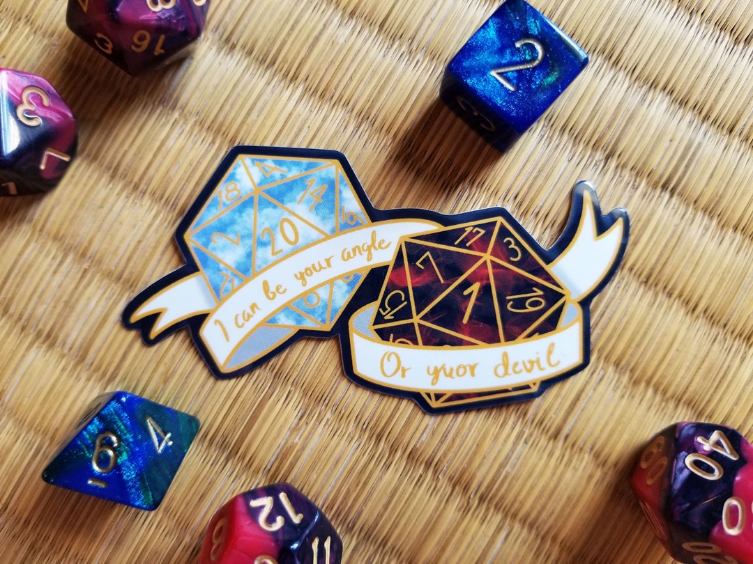 D20 Dice Meme Sticker // D&D Decal - Etsy