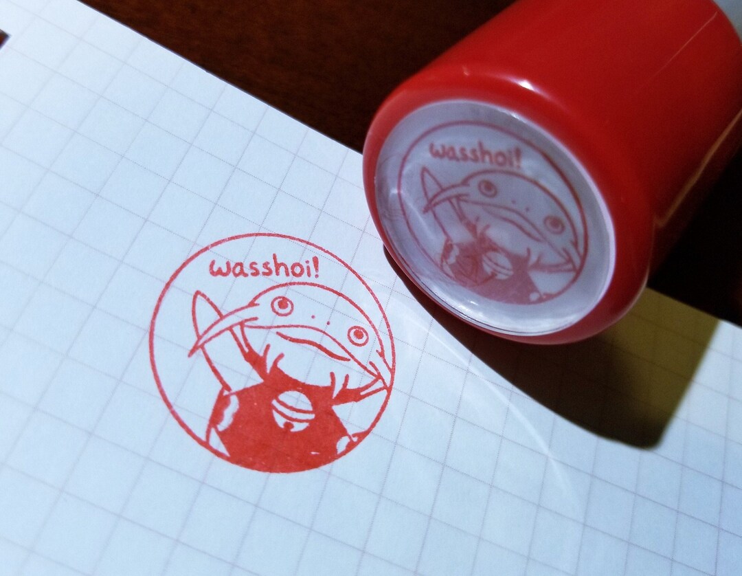 FFXIV Namazu Self-inking Stamp // Wasshoi Namazu Minion Stamp - Etsy