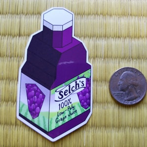 FFXIV Low Polygon Count Grape Juice Sticker // Endwalker Grape Meme ...