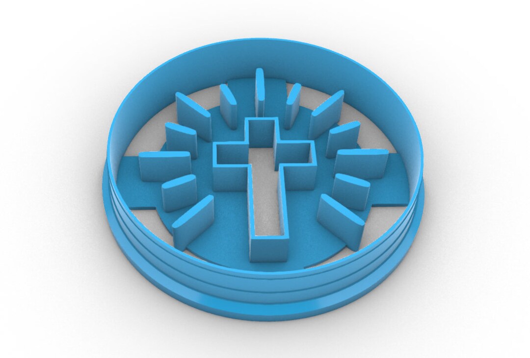 A 3 and a Half Inch Cross With Sun Rays. - Etsy