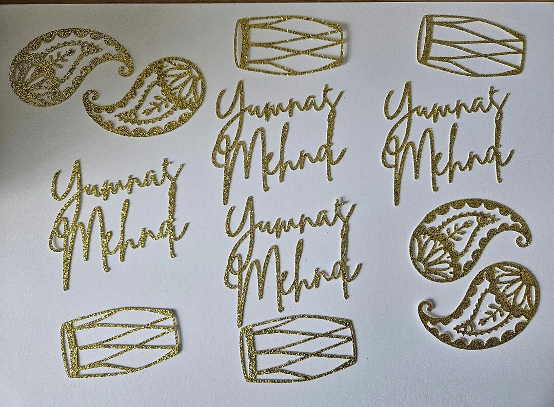 Personalised Mehndi Cupcake Toppers • Personalised Mehndi Toppers • - Etsy