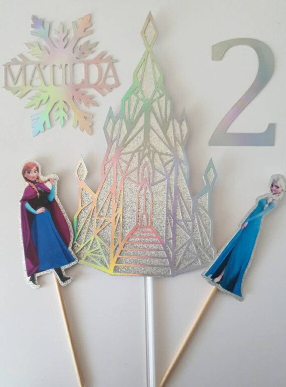 Frozen Themed Cake Topper Castle Cake Topper Frozen Cake - Etsy