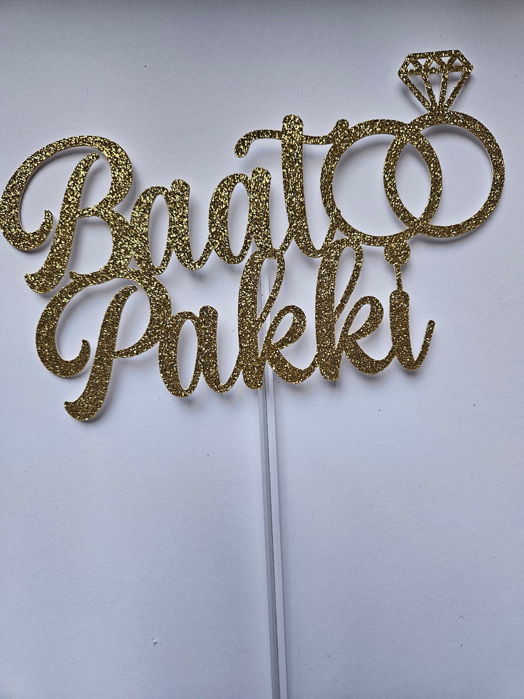 Baat Pakki Cake Topper • Baat Pakki Topper • - Etsy