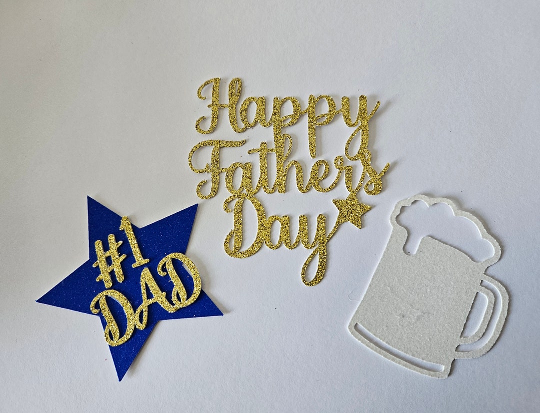 Happy Fathers Day Cupcake Toppers Fathers Day Cupcake Toppers Dad ...