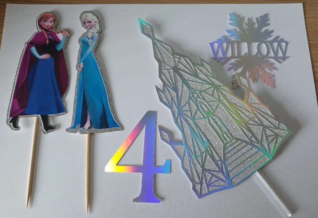 Frozen Themed Cake Topper • Castle Cake Topper • Frozen Themed Castle ...