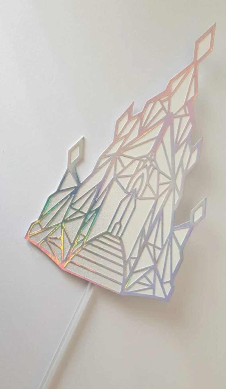 Frozen Themed Cake Topper Castle Cake Topper Frozen Cake - Etsy