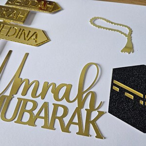 Umrah/hajj Mubarak Cake Topper Set - Etsy