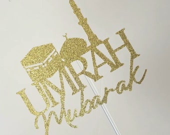 Acrylic Umrah Mubarak Cake Topper - Etsy