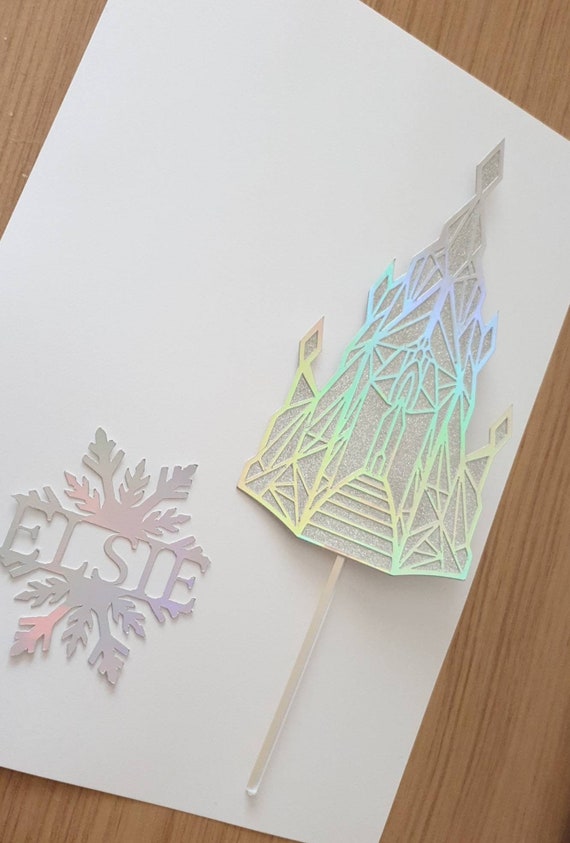 Frozen Themed Cake Topper Castle Cake Topper | Etsy