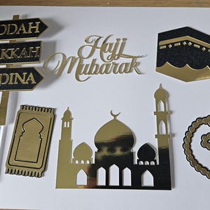 Umrah/hajj Mubarak Cake Toppers • Sold Separately • - Etsy