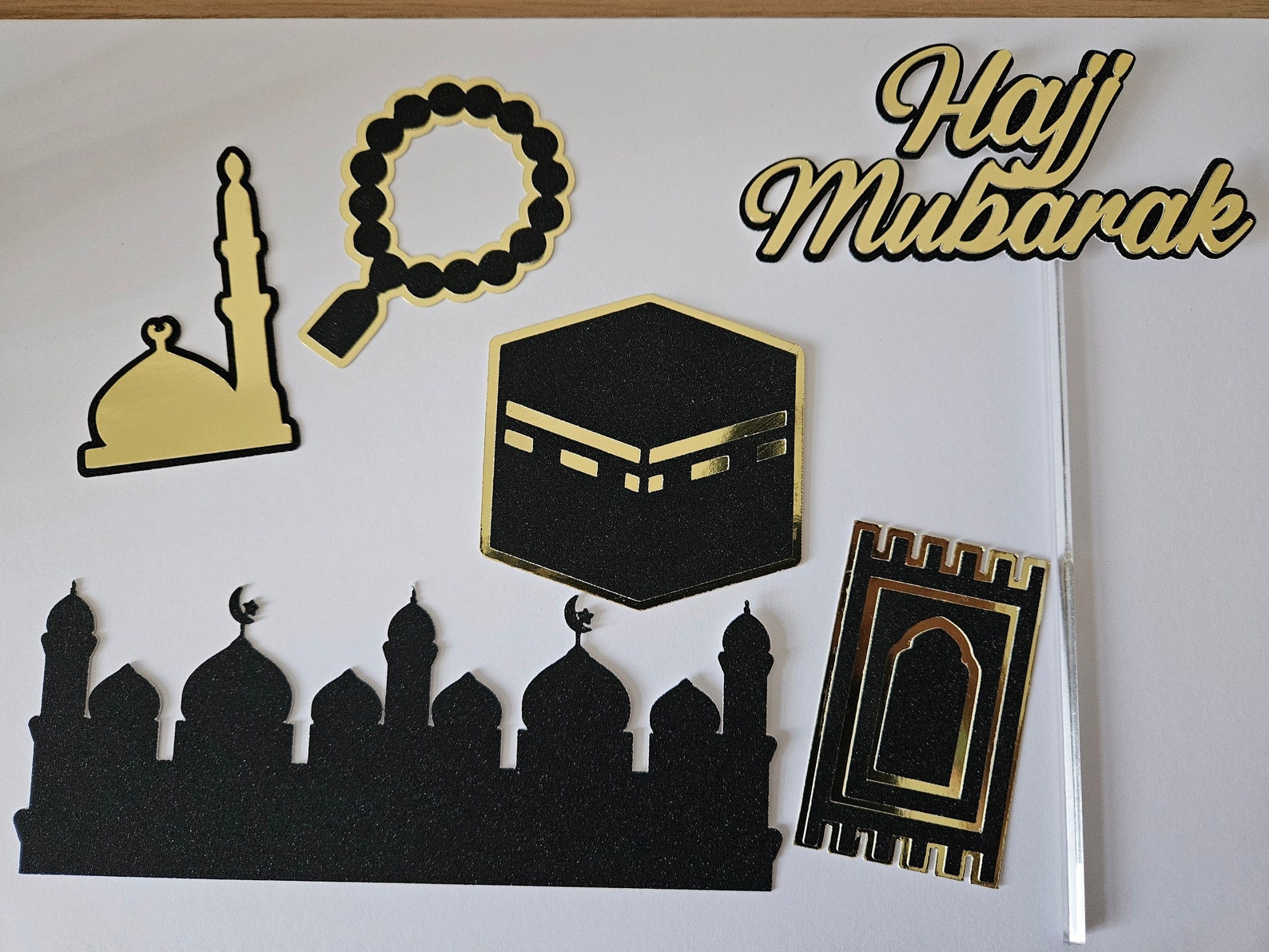 Hajj Mubarak Cake Topper Umrah Mubarak Cake Topper Hajj Mubarak Toppers ...